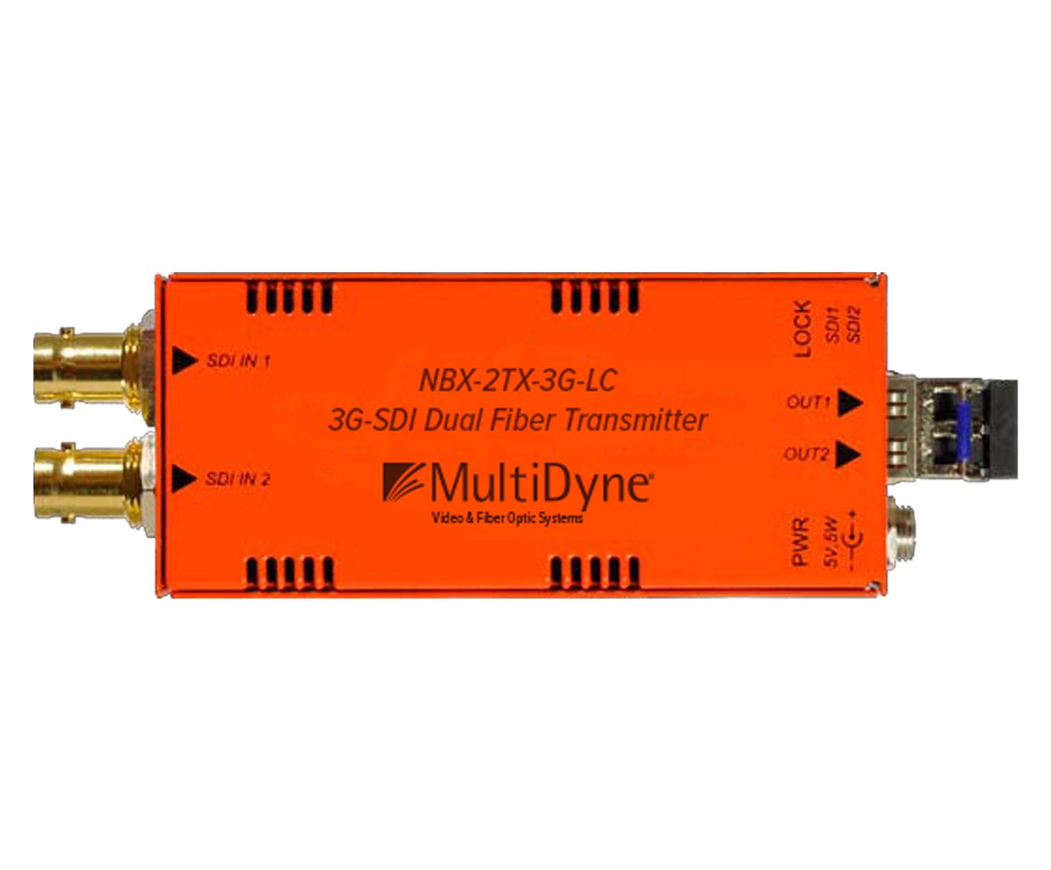 3G/HD/SD-SDI Dual Fiber Optic Transmitter LC Connectors | Fiber Optics ...